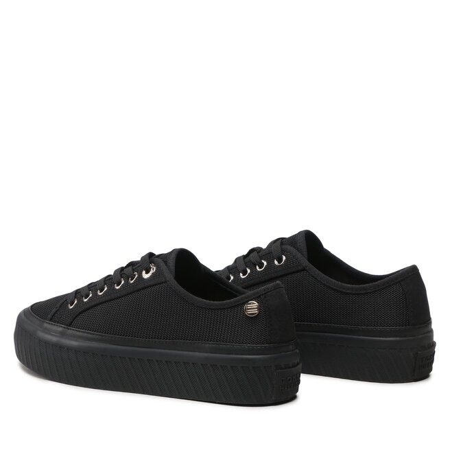 Tornacipő Tommy Hilfiger Platform Vulcanized Sneaker FW0FW07156 Black BDS | ecipo.hu