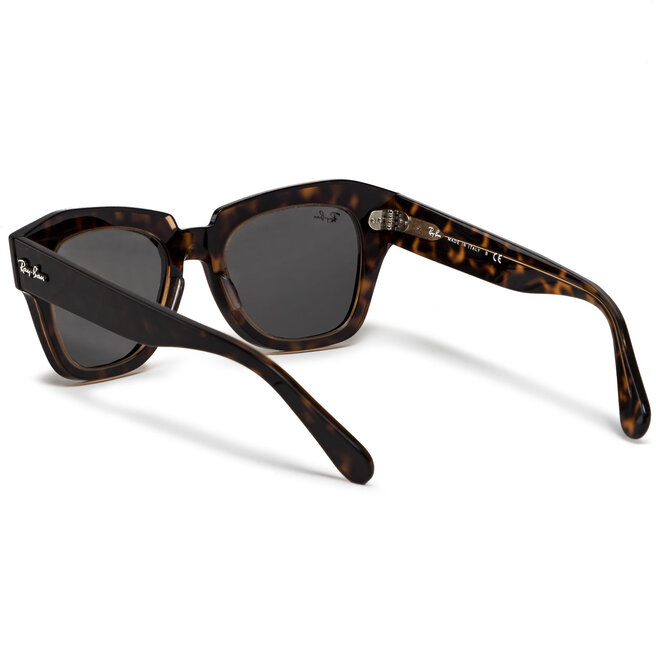 Okulary przeciwsłoneczne Ray-Ban State Street 0RB2186 1292B1 Brązowy ...