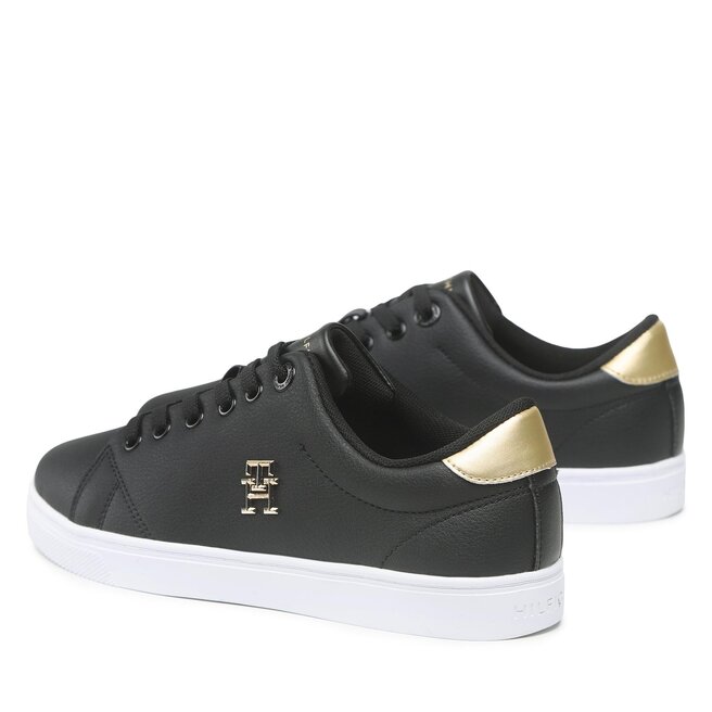 Sneakers Tommy Hilfiger Essential Th Gold Sneaker FW0FW07043 Black BDS ...