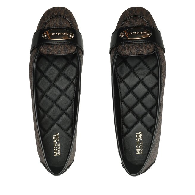 Baleriny MICHAEL Michael Kors Mk Plate Moc 40R3MKFR1B Brązowy | eobuwie ...