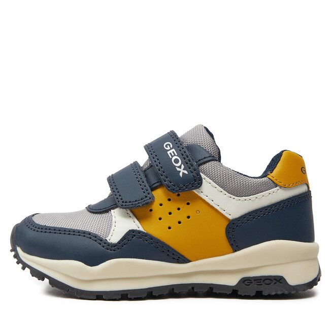 Sneakersy Geox J Pavel J4515A 054FU C0916 M Navy/Ochreyellow | eobuwie.com.pl