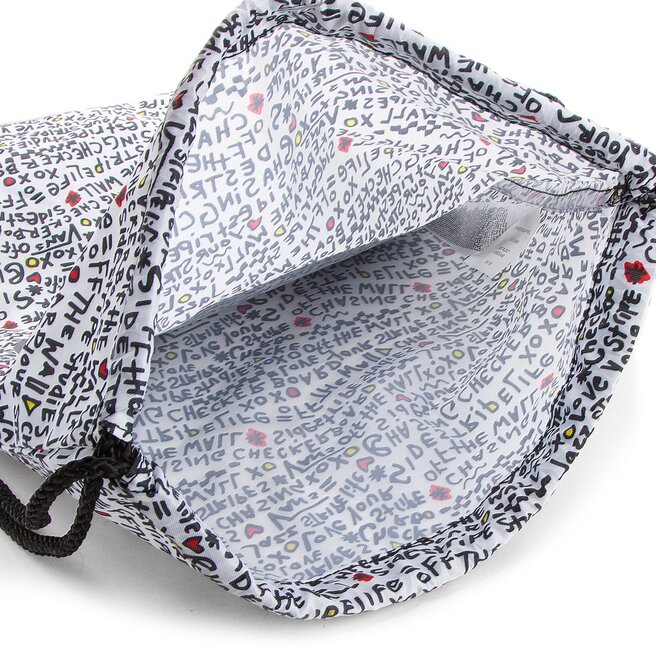 Vak na stahovací šňůrky Vans Benched Bag VN000SUFYEL Bílá | eobuv.cz