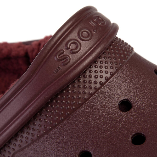 Παντόφλες Crocs Classic Lined Clog 203591 Burgundy/Burgudy | epapoutsia.gr
