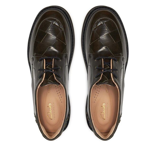 Oxfordy Clarks Splend Weave 26176808 Czarny | eobuwie.com.pl