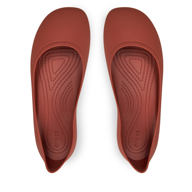 Baleríny Crocs Brooklyn Flat W 209384 Červená | eobuv.cz
