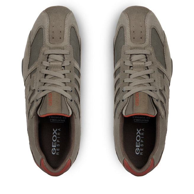 Sneakers Geox Uomo Snake U4207K 022EK C1B6B Grau | eschuhe.de