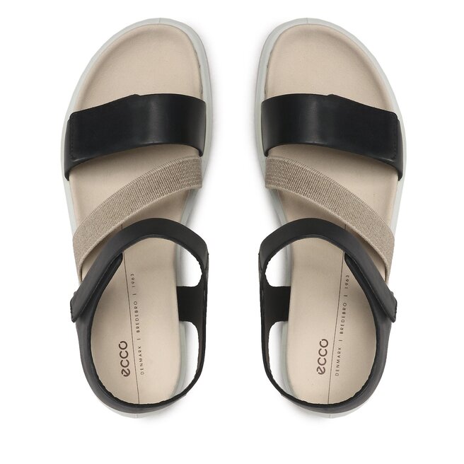 Sandały ECCO Yucatan W Sandal 27371302001 Atmosphere/Ice W./Black ...