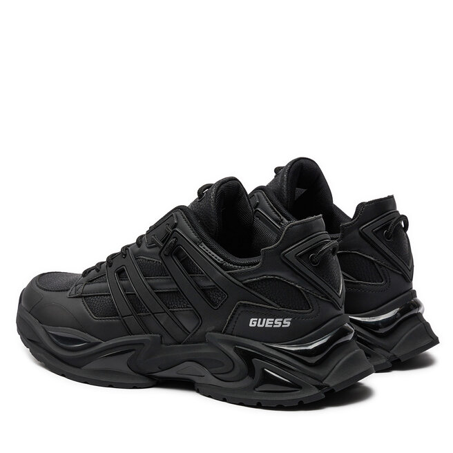Sneakersy Guess Belluno Low FMTBEL ELE12 Czarny | eobuwie.com.pl