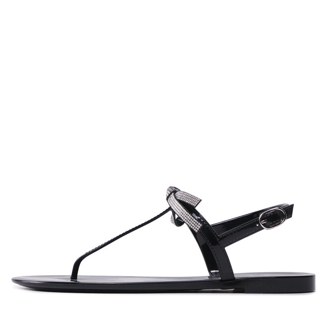 Sandalen Stuart Weitzman Sw Bow Jelly Sandal SW359 Schwarz | eschuhe.de