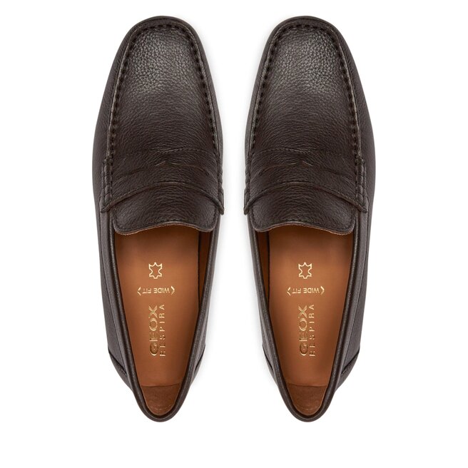 Μοκασίνια Geox U Kosmopolis +Grip W U35E5A 00046 C6006 Dk Brown ...