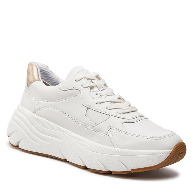 Сникърси Geox D Diamanta D45UFB 085NF C1327 White/Lt Gold | obuvki.bg