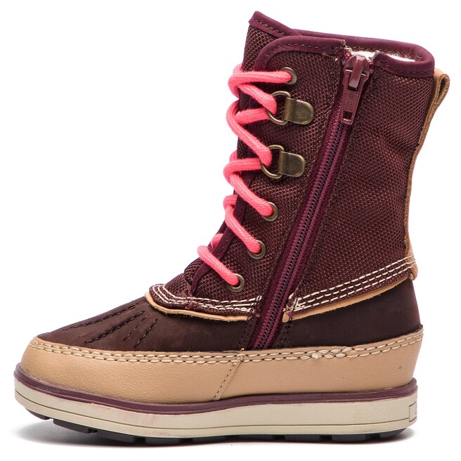 Stivali da neve Clarks Arrow Moon Gtx GORE-TEX 261378817 Burgundy Combi ...