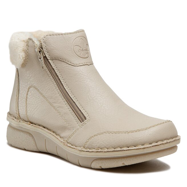 Botine Rieker 73352-60 Bej | epantofi.ro