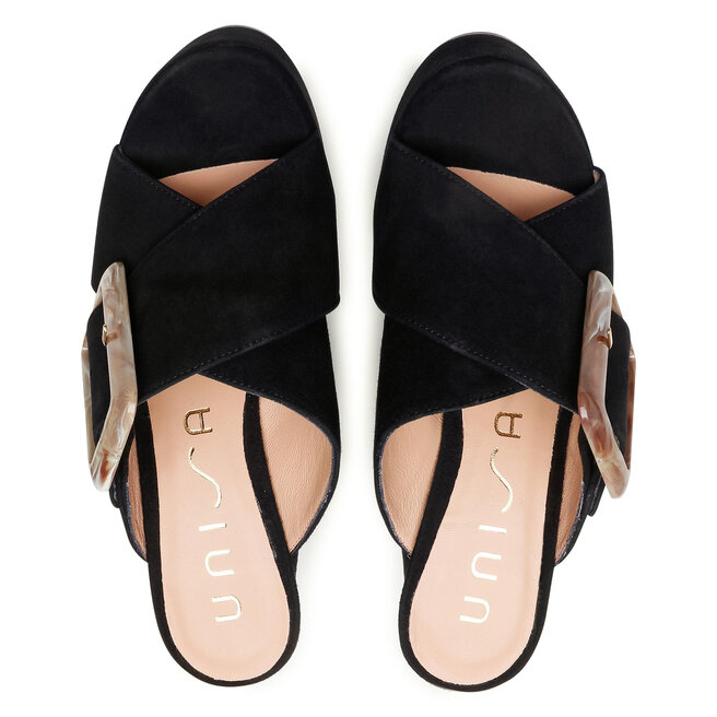Pantoletten Unisa Varun Ks Black | eschuhe.de