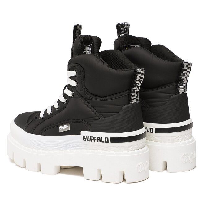 Stivaletti Buffalo Raven Laceup Mid BN16307961 Nero | escarpe.it