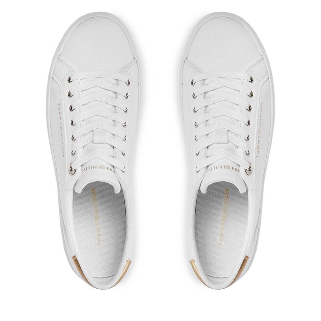 Sneakersy Tommy Hilfiger Essential Vulc Canvas Sneaker FW0FW07682 Bílá | eobuv.cz