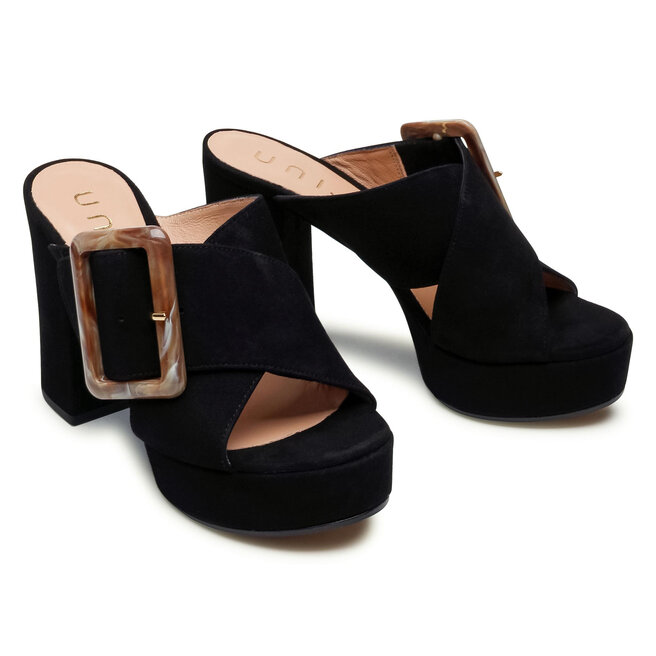 Pantoletten Unisa Varun Ks Black | eschuhe.de