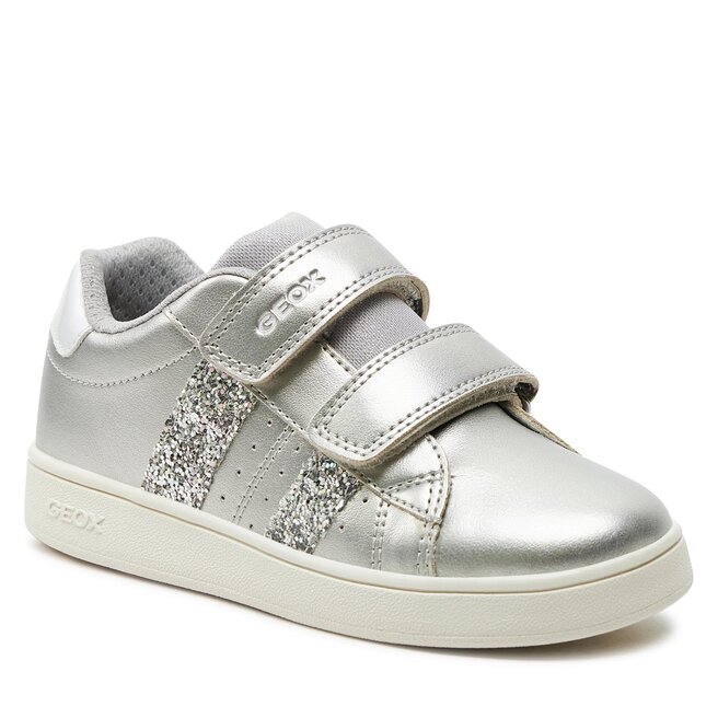 Sneakersy Geox J Eclyper Girl J45LRA 000NF C1007 S Srebrny | eobuwie.com.pl
