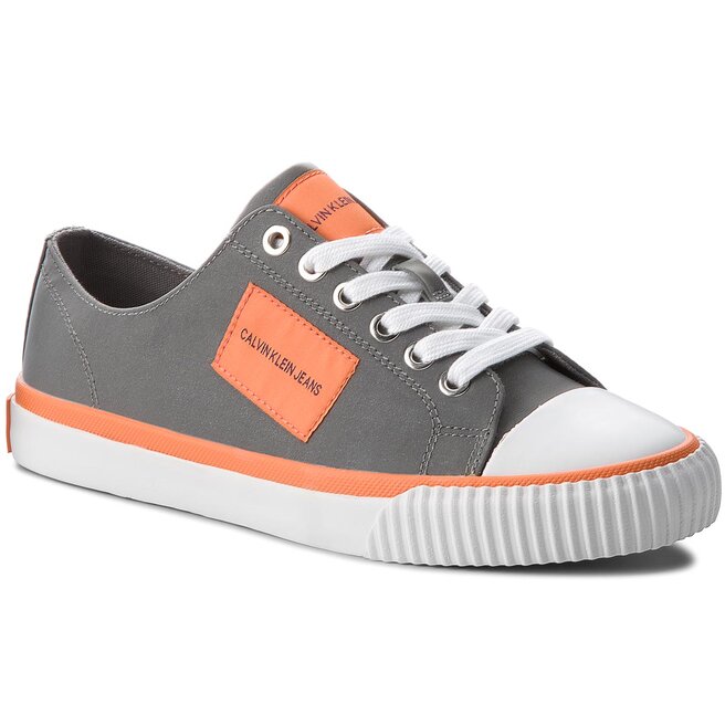 Sneakers aus Stoff Calvin Klein Jeans Ivory R0770 Silver | eschuhe.de