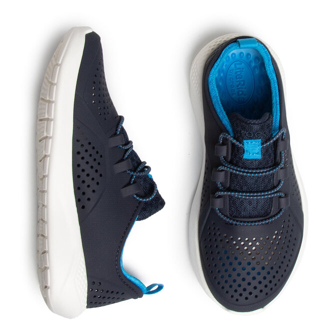 Halbschuhe Crocs Literide Pacer K 206011 Navy/White | eschuhe.de