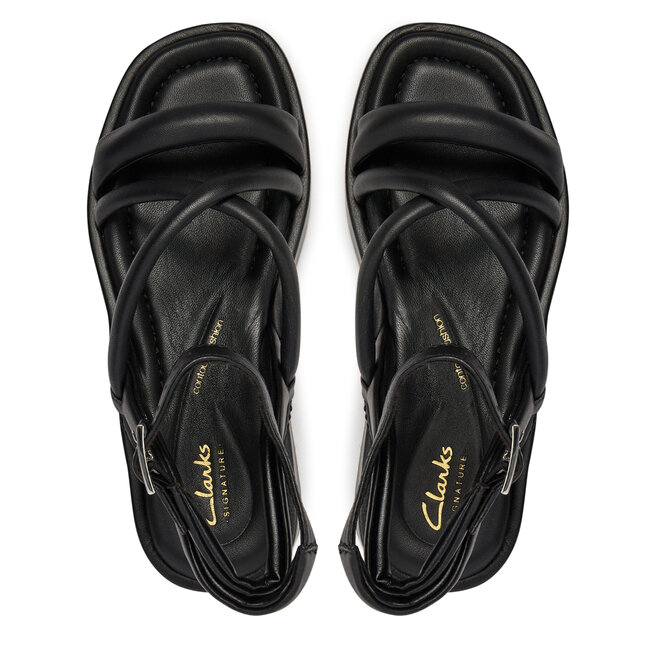 Sandały Clarks Alda Cross 26176254 Czarny | eobuwie.com.pl