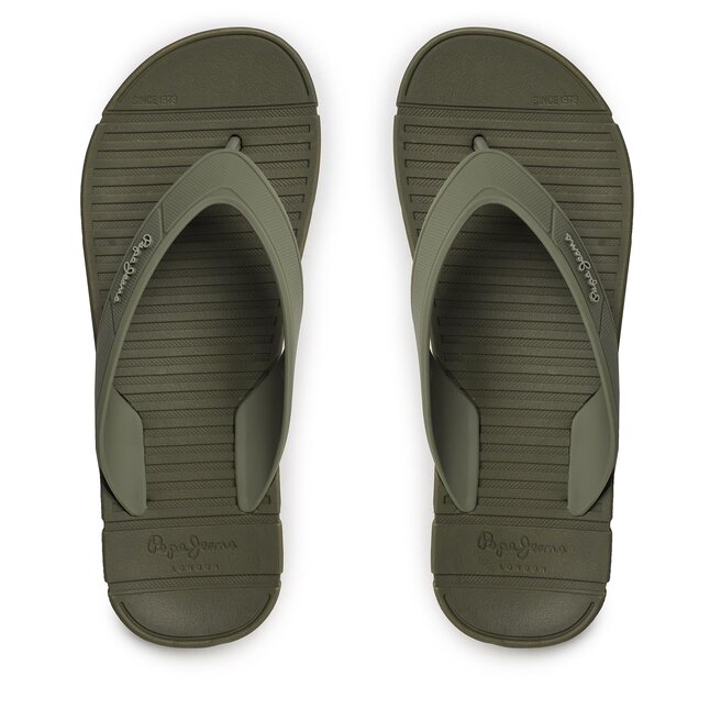 Japonki Pepe Jeans Shore M PMS70137 Army 716 | eobuwie.com.pl