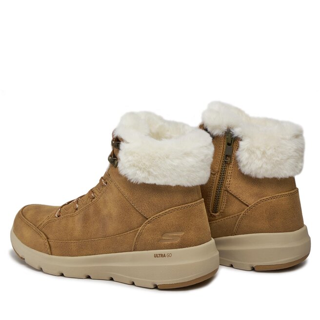 Polokozačky Skechers Glacial Ultra Cozyly 144178/CSNT Hnědá | eobuv.cz