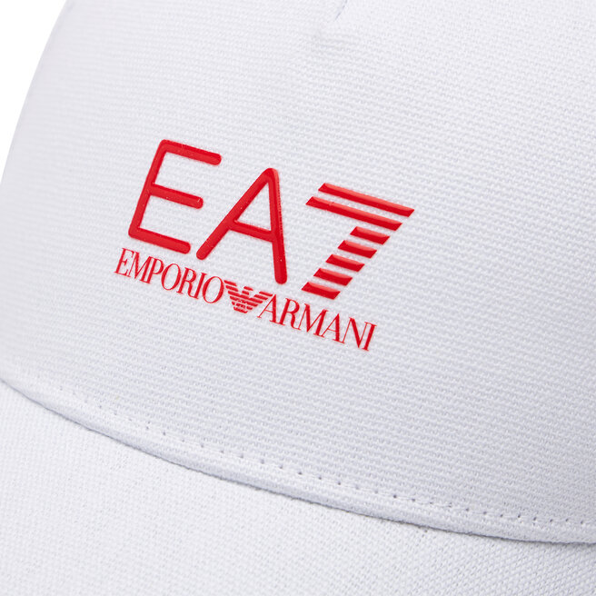 Cap EA7 Emporio Armani 245020 CC980 70510 White/Racing Red Log | eschuhe.de