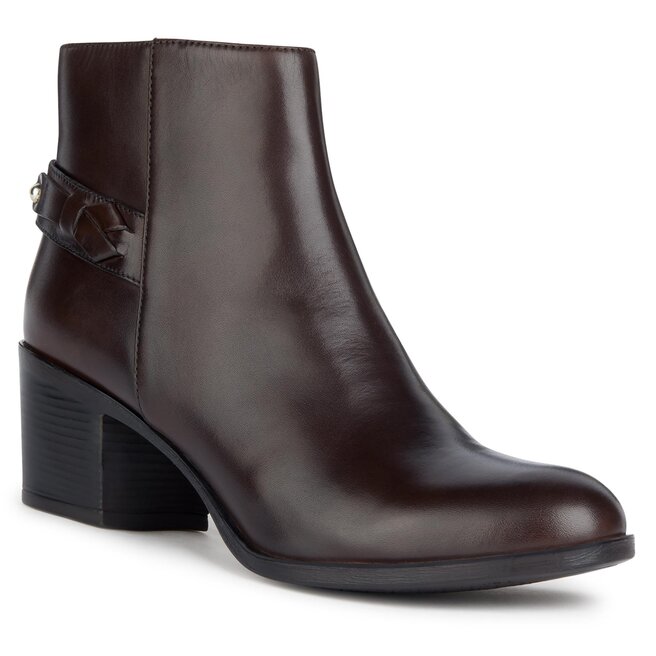 Botki Geox D New Asheel D36FSA 00043 C6009 Brązowy | eobuwie.com.pl