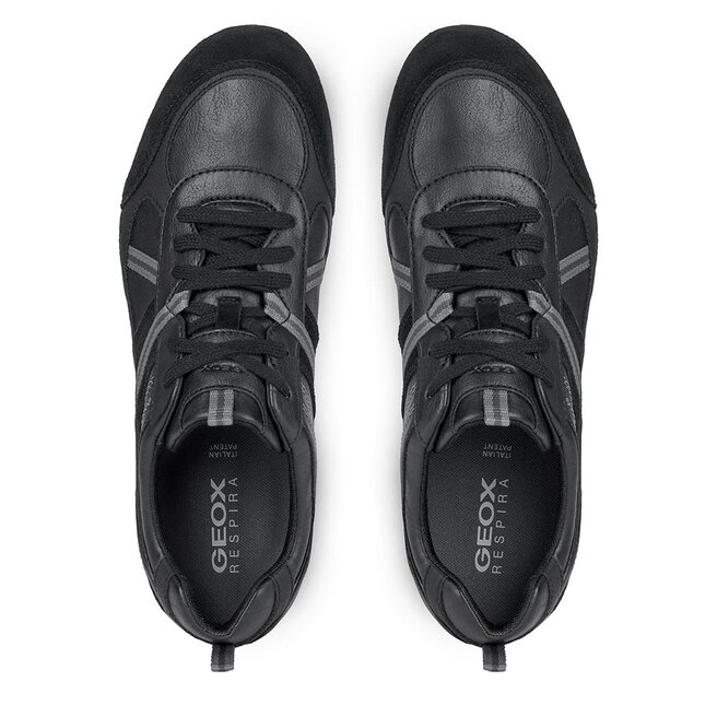 Sneakers Geox U Ravex U043FA 0PTEK C9270 Schwarz | eschuhe.de