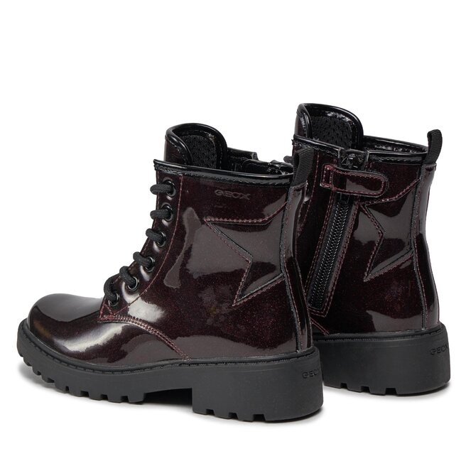 Trapery Geox J Casey Girl J9420G 000KC C7J9B S Bordowy | eobuwie.com.pl