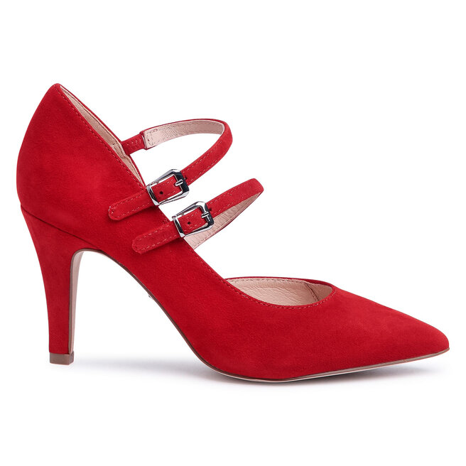 High Heels Caprice 9-24402-24 Red Suede 901 | eschuhe.de