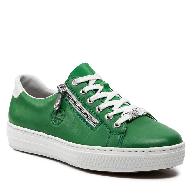 Sneakersy Rieker L59L1-52 Green | eobuwie.com.pl