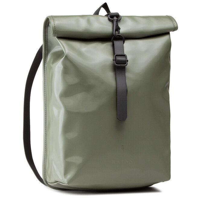 Zaino Rains Rolltop Mini 1361 Verde | escarpe.it