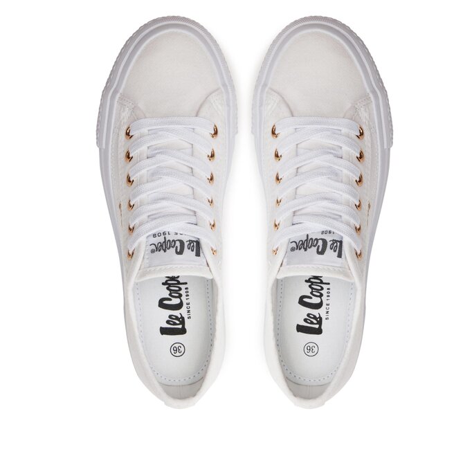 Sneakers aus Stoff Lee Cooper LCW-24-31-2725LA White | eschuhe.de