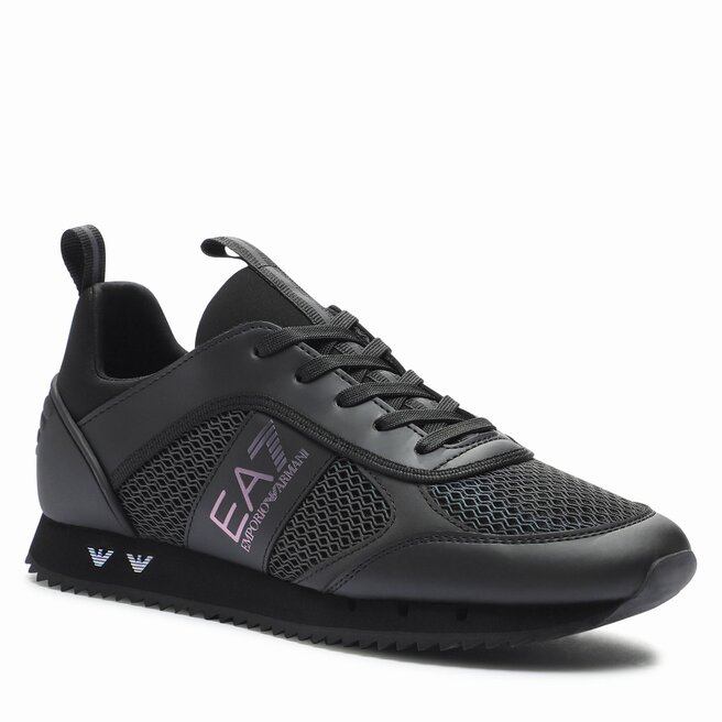 Sneakers EA7 Emporio Armani X8X027 XK050 S858 Triple Black+Iridesc | eschuhe.de