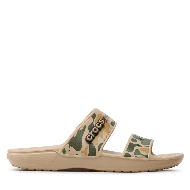 Παντόφλες Crocs Classic Croc Printed 207559 Chai/Tan | epapoutsia.gr