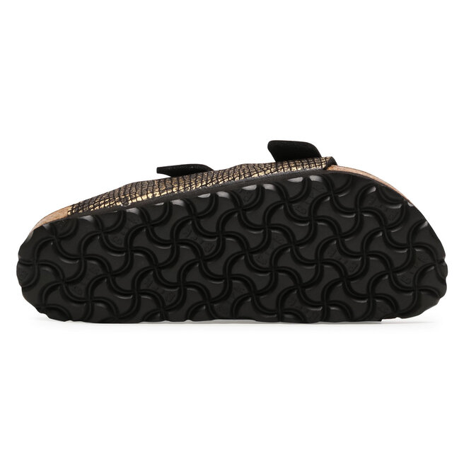 Klapki Birkenstock Arizona BS 1019372 Shiny Python Black | eobuwie.com.pl