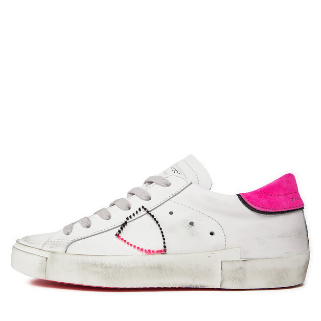 Sneakers Philippe Model Prsx Low VB40 Blanc/Fucsia | escarpe.it