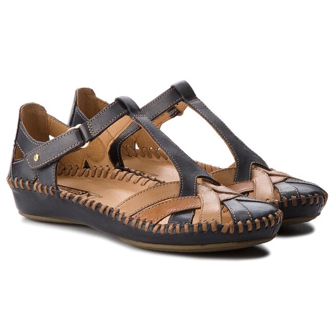 Sandale Pikolinos 655-0732C5 Navy Blue/Brandy | epantofi.ro