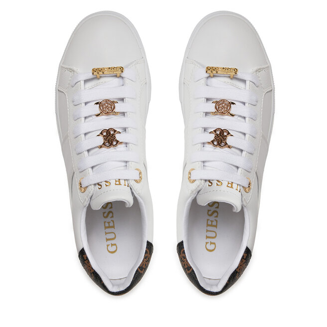 Sneakersy Guess Giella FLJGIE ELE12 Biały | eobuwie.com.pl