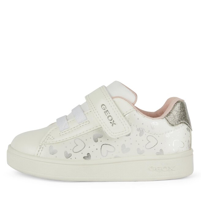 Zapatillas Geox B Eclyper Girl B455MA 0BCKC C0007 White/Silver | zapatos.es