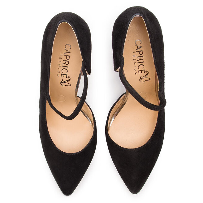 High Heels Caprice 9-24402-22 Black Suede 004 | eschuhe.de