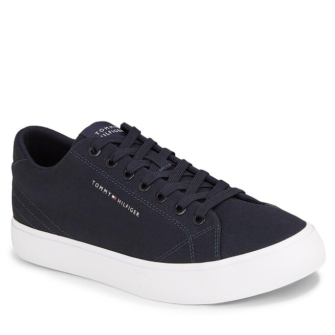 Sneakers aus Stoff Tommy Hilfiger Th Hi Vulc Low Canvas FM0FM04882 Desert Sky DW5 | eschuhe.de