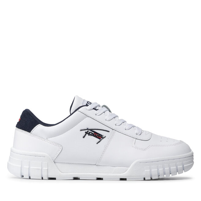Sneakers Tommy Jeans Retro Leather Cupsole Tjm EM0EM00808 White YBR ...