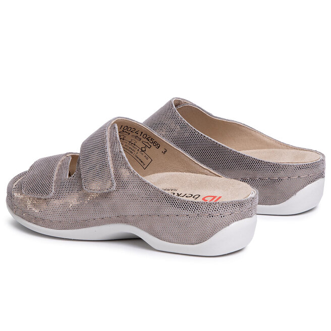 Klapki Berkemann Daria 01002 Bronze/Waben/Shiny 410 | eobuwie.com.pl