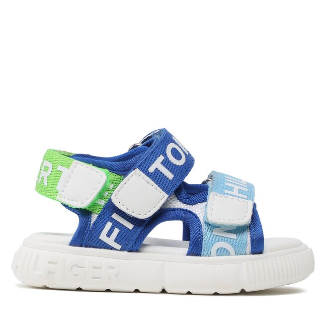 Sandale Tommy Hilfiger Lego Velcro Sandal 1X2-32899-1590 M White ...