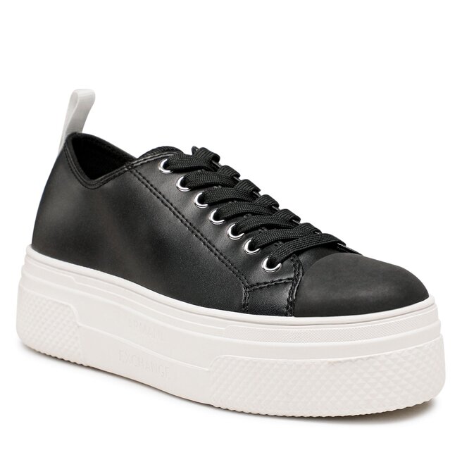 Sneakers aus Stoff Armani Exchange XDX095 XV571 N642 Schwarz | eschuhe.de