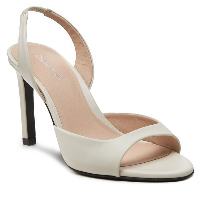 Sandale Calvin Klein Heel D'Orsay Sandal 90 Lth HW0HW02124 Écru ...