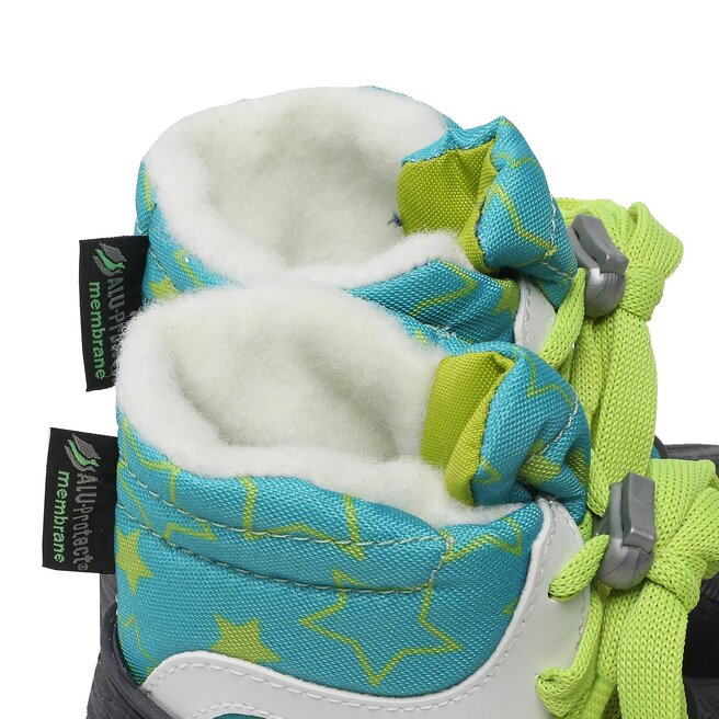 Cizme de zăpadă Boatilus Skaty Lace NS07-VAR.11ZV Cobalt/Lime | epantofi.ro